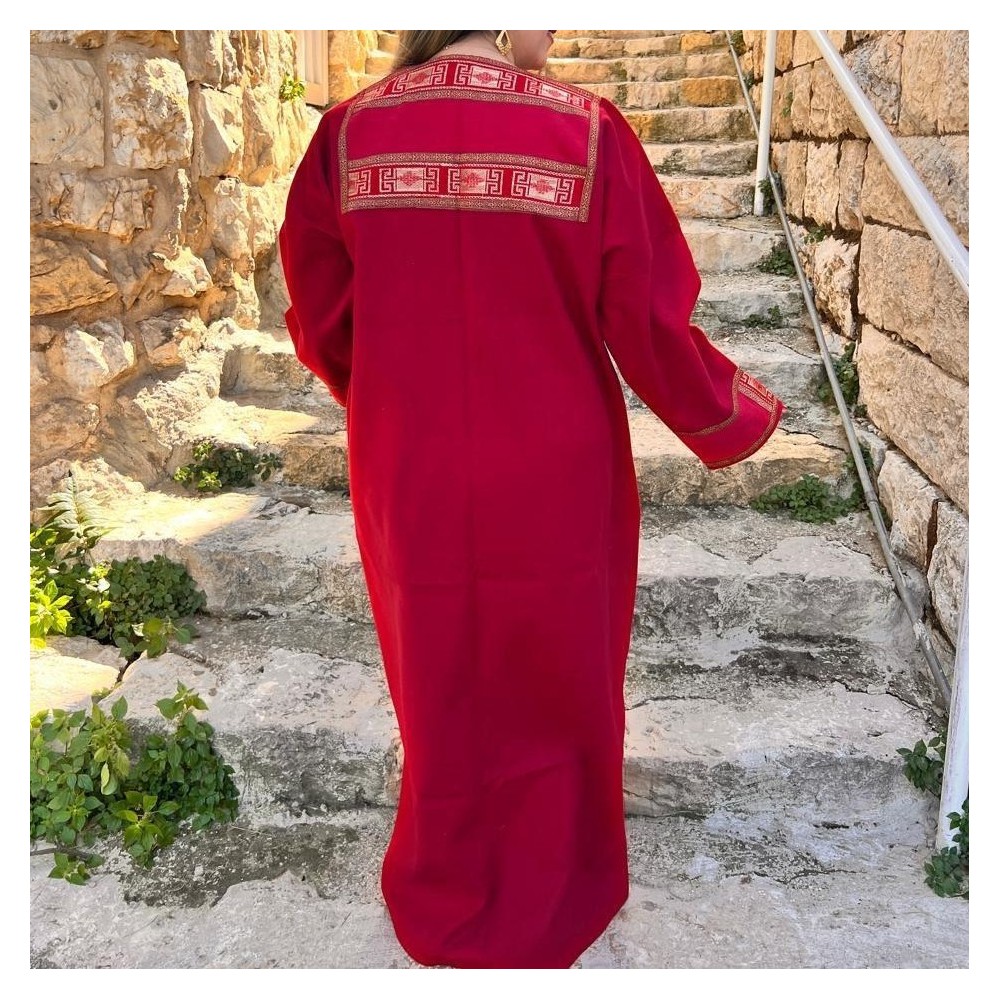 Buy online lebanese product Joukh Abaya - Red