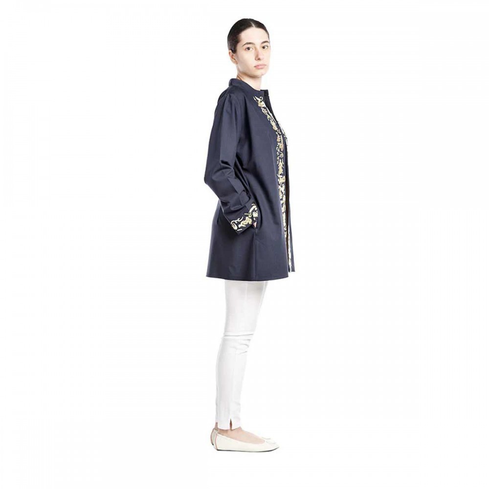 Buy online lebanese product Arabic Calligraphy Jacket | Navy Blue